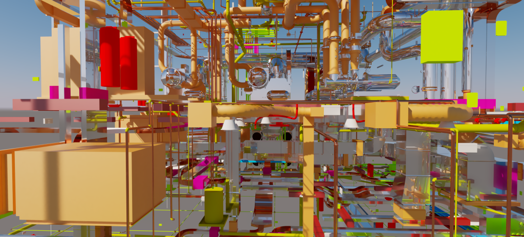Construction with 3D Building Services Intelligent Models