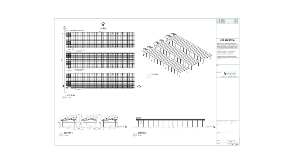 Accurate Solar Panel Drafting Drawings | Draftech